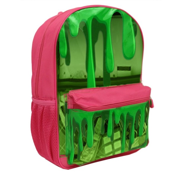 Nickelodeon | Bags | Nickelodeon Slime Backpack Neon Pinkgreen | Poshmark